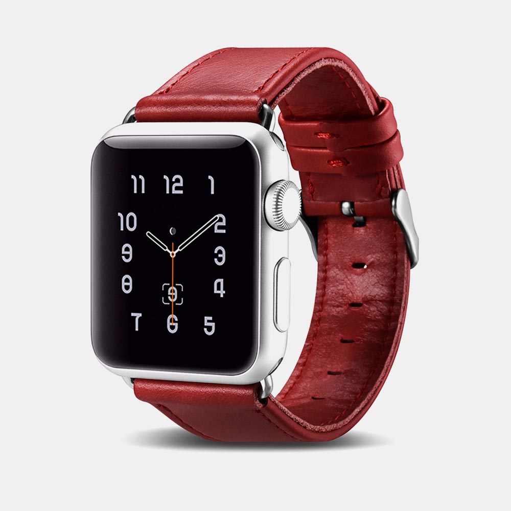 D y Da Apple Watch Vintage ICarer Red Ch nh H ng D y Da Apple Watch Vintage ICarer Red Ch nh H ng
